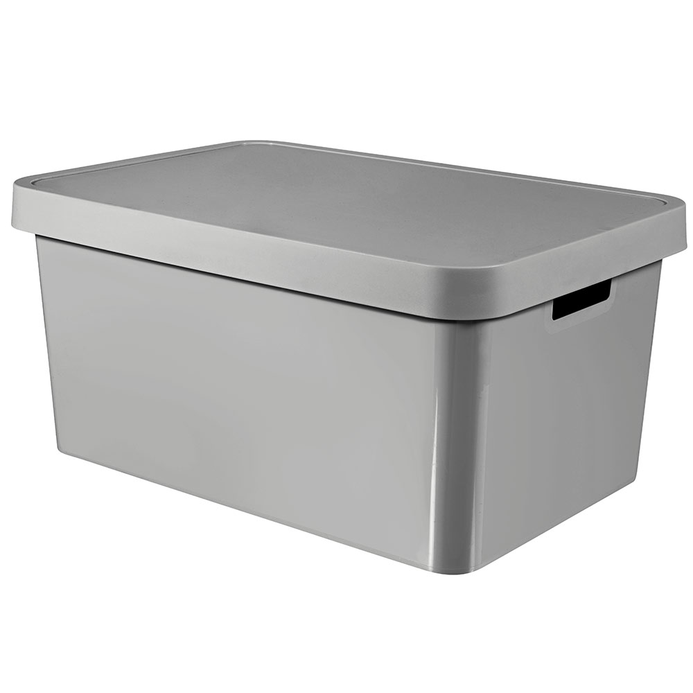 Caja con tapa Infinity gris 45 l CURVER